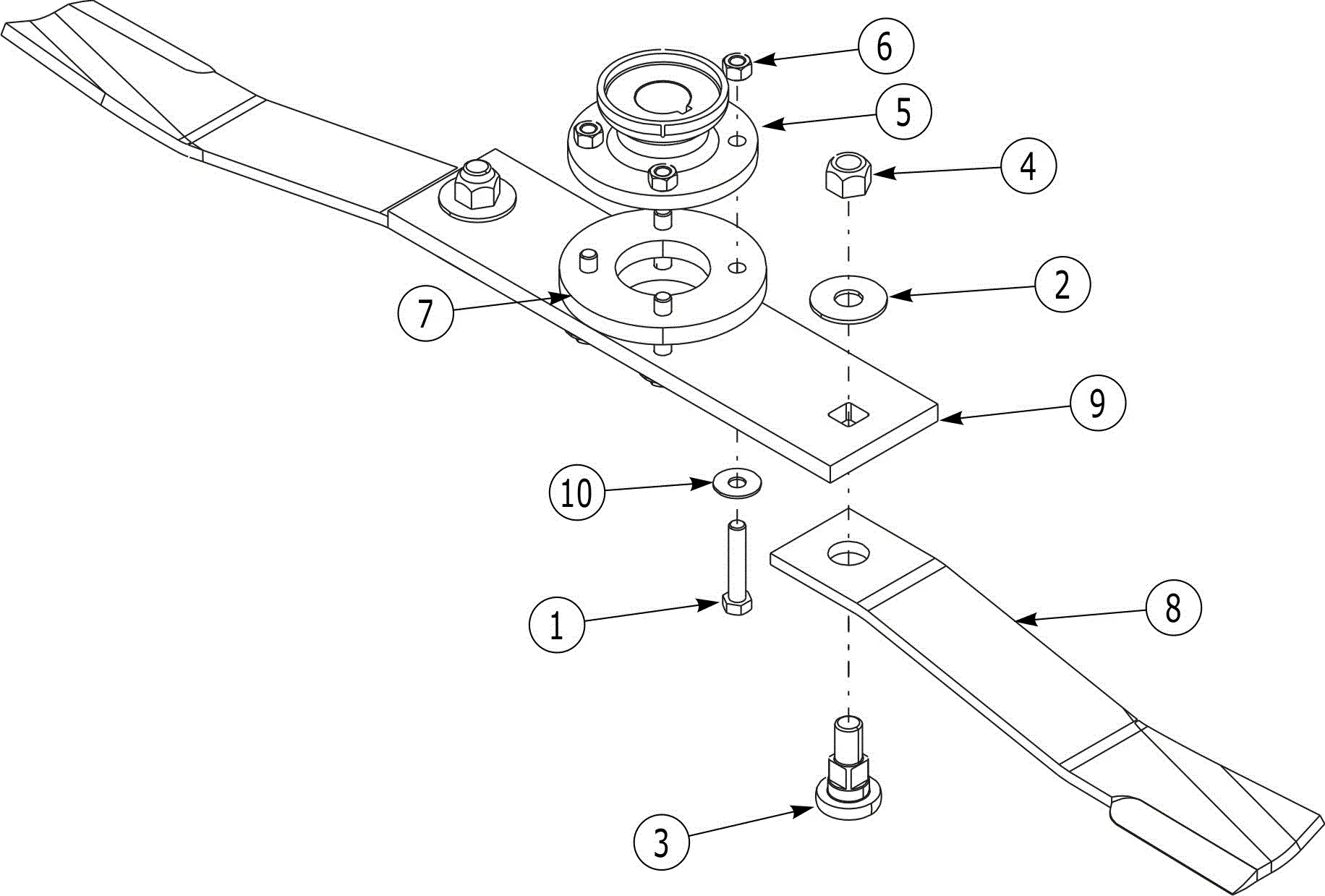 Alamo Exten-A-Kut (EK, EKII) Parts Diagrams