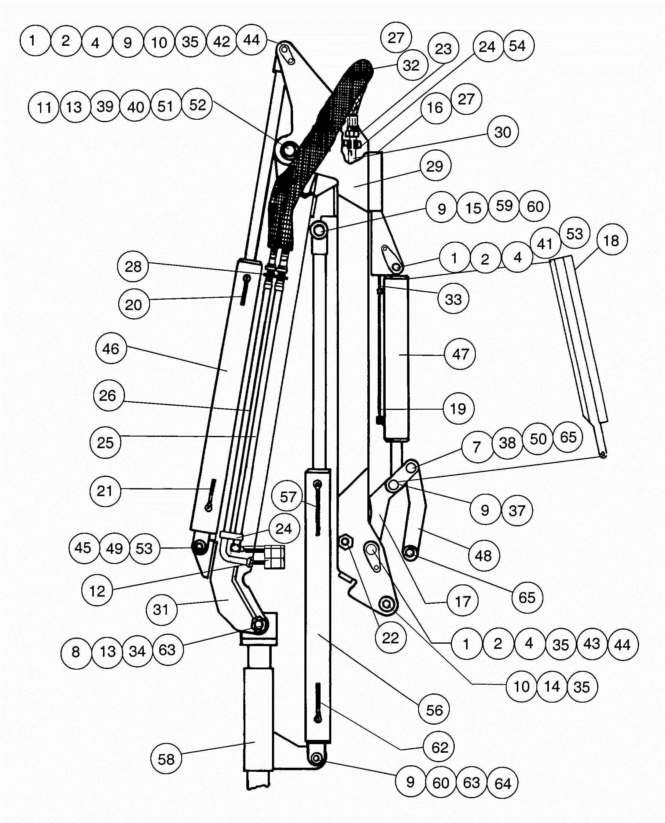 Alamo Rear Mount Boom (RMNT) Parts Diagrams