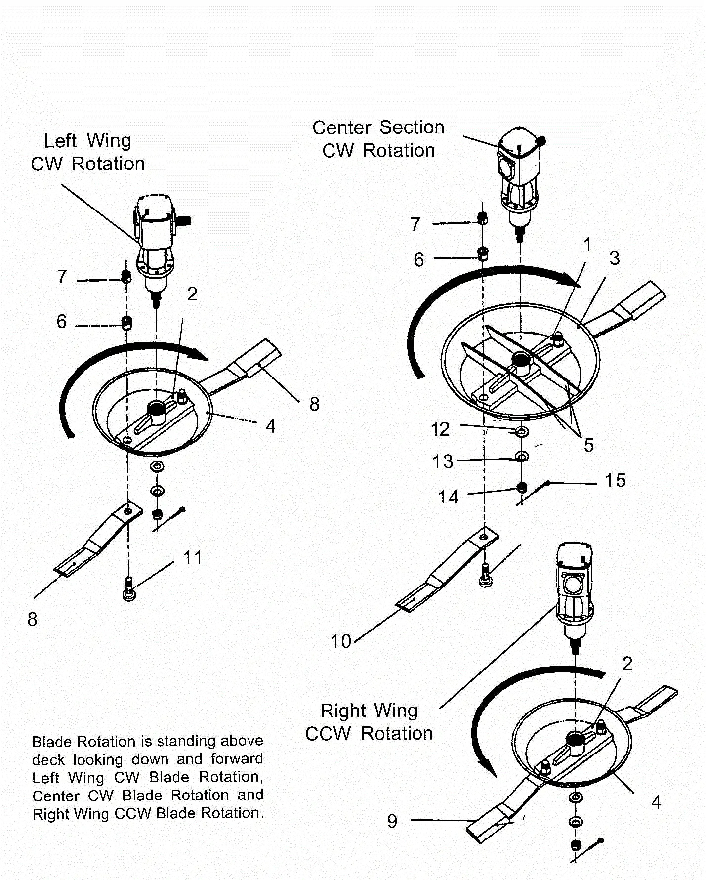 Alamo STINGRAY 10 & 15 (06-04) S/N Prefix C312 & C313 & Down Parts Diagrams