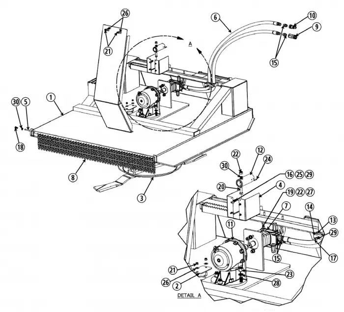 Bush Hog Bcss Brush Cutter Closed Front Parts Diagrams 9401