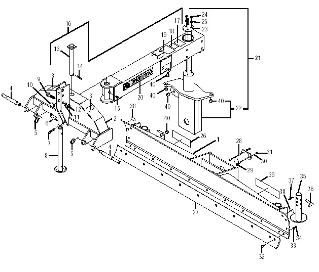 Bush Hog 176-10 Rear Mounted Blade Parts Diagrams
