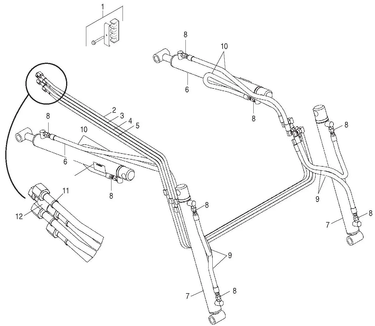 Bush Hog 2045 MIDMOUNT FRONT END LOADER Parts Diagrams