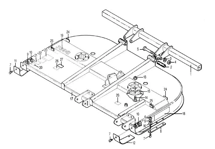 Bush Hog 3108 ROTARY CUTTER Parts Diagrams
