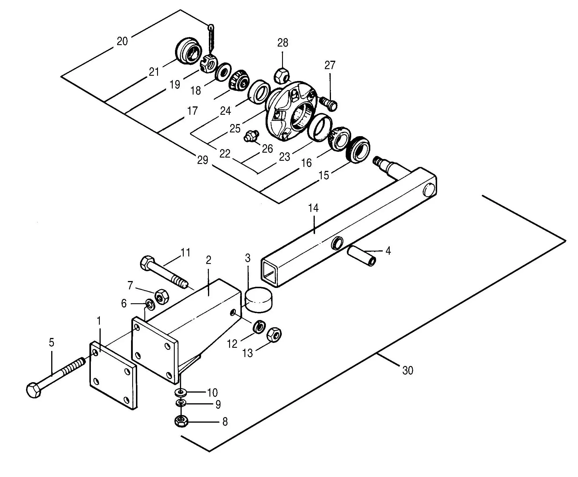 Bush Hog 320 Series Rotary Cutters Parts Diagrams