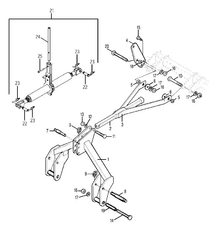 Bush Hog 3368 ROTARY CUTTER Parts Diagrams