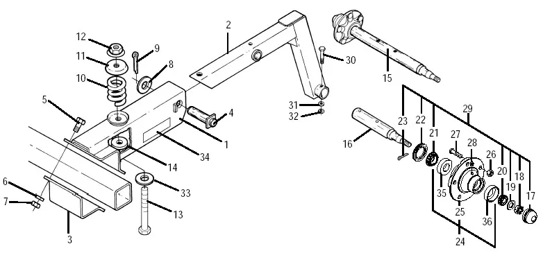 Bush Hog 4215 Rotary Cutter Parts Diagrams
