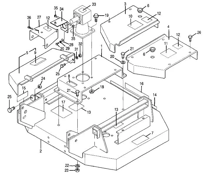 Bush Hog FTH 480 Rotary Cutter Parts Diagrams