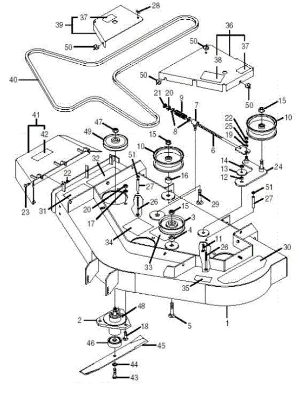 Bush Hog M2254 Mid Mount Zero Turn Parts Diagrams