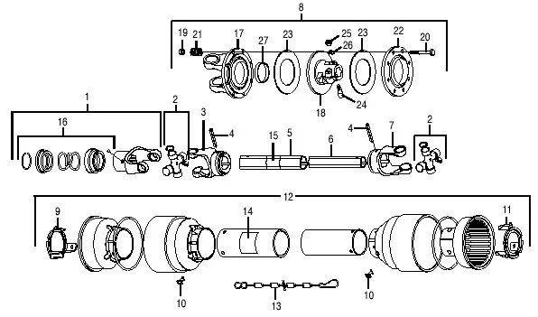 Bush Hog RTC48 Rotary Tiller Parts Diagrams