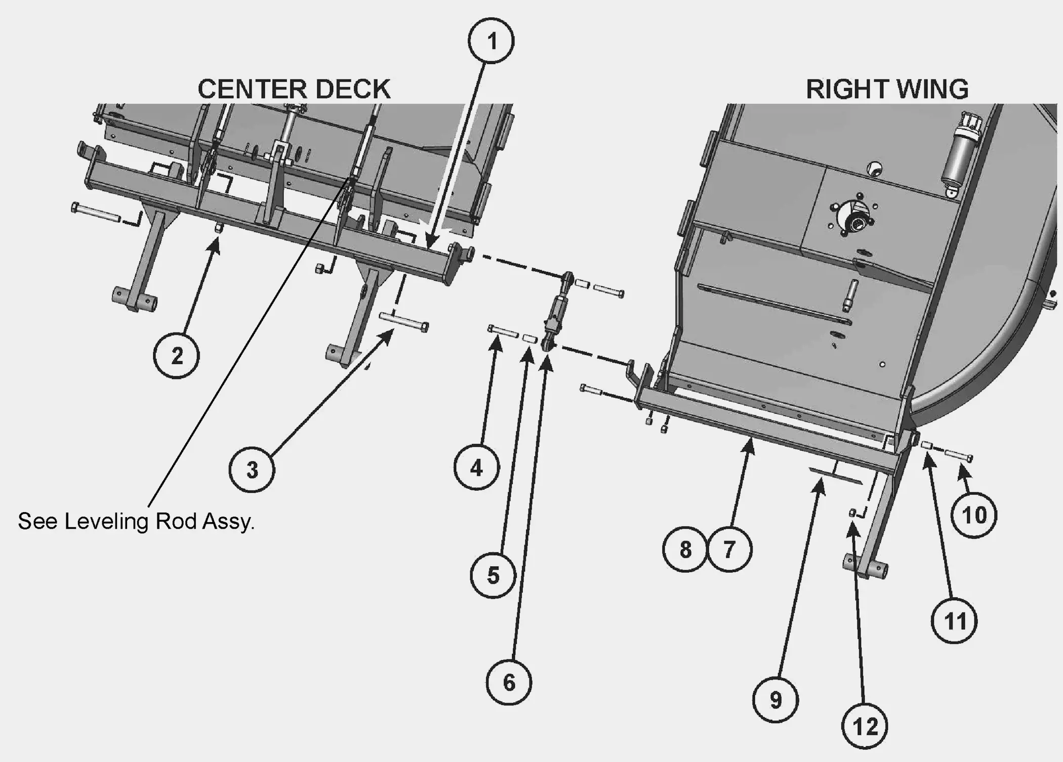 Bush Hog RF15 Flexwing Cutter Parts Diagrams