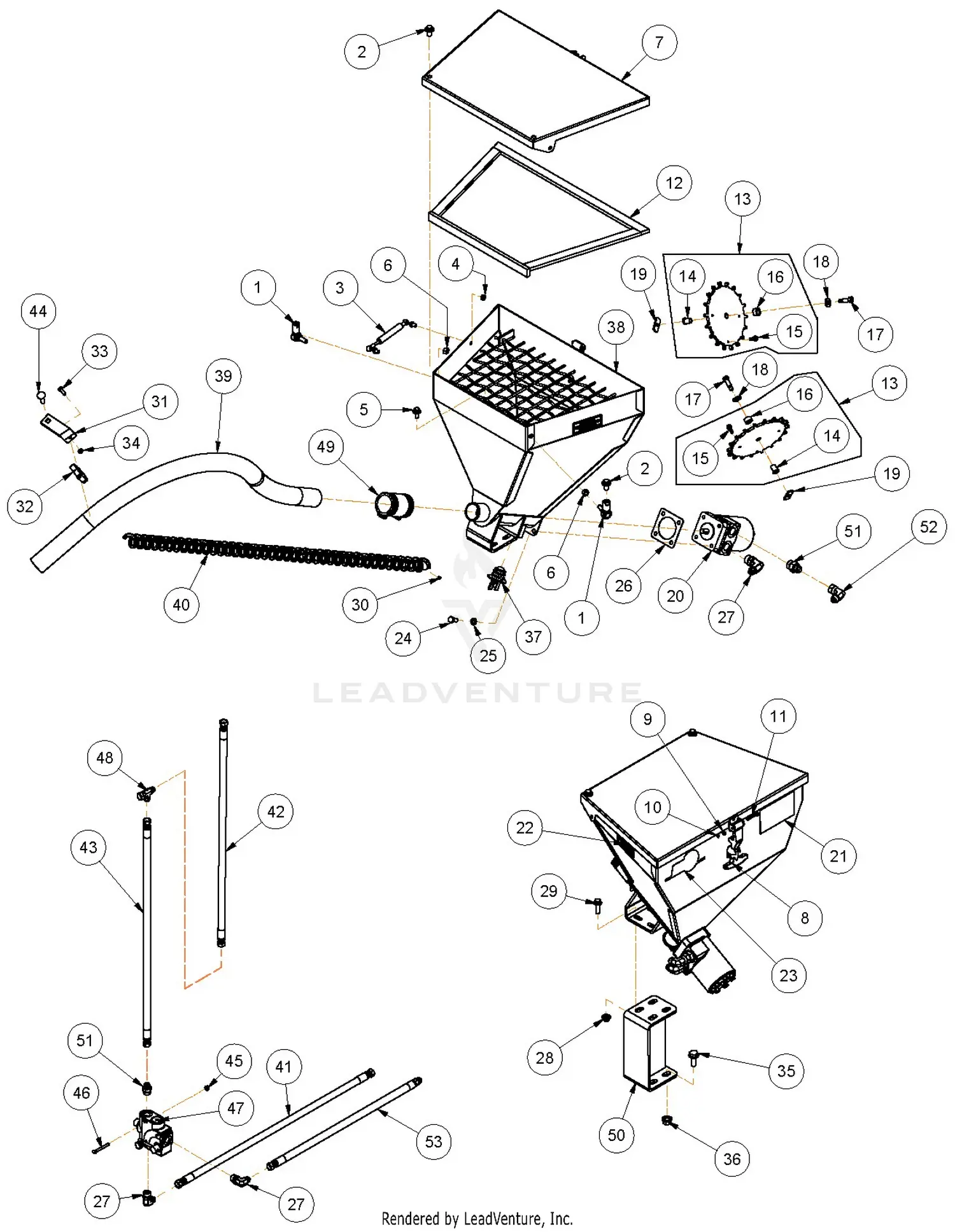 Unverferth 200 Seed Pro Bulk Box Carrier S/N D59750100 - D64320099 ...