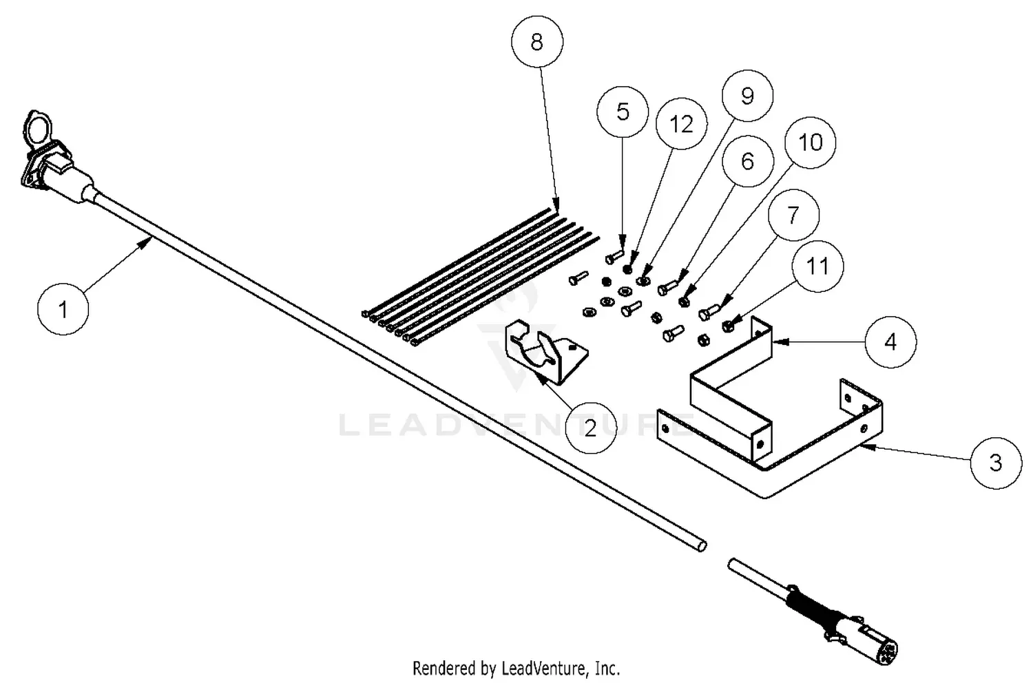 Unverferth 300 3PT Implement Caddy S/N A55160100 & Up Parts Diagrams