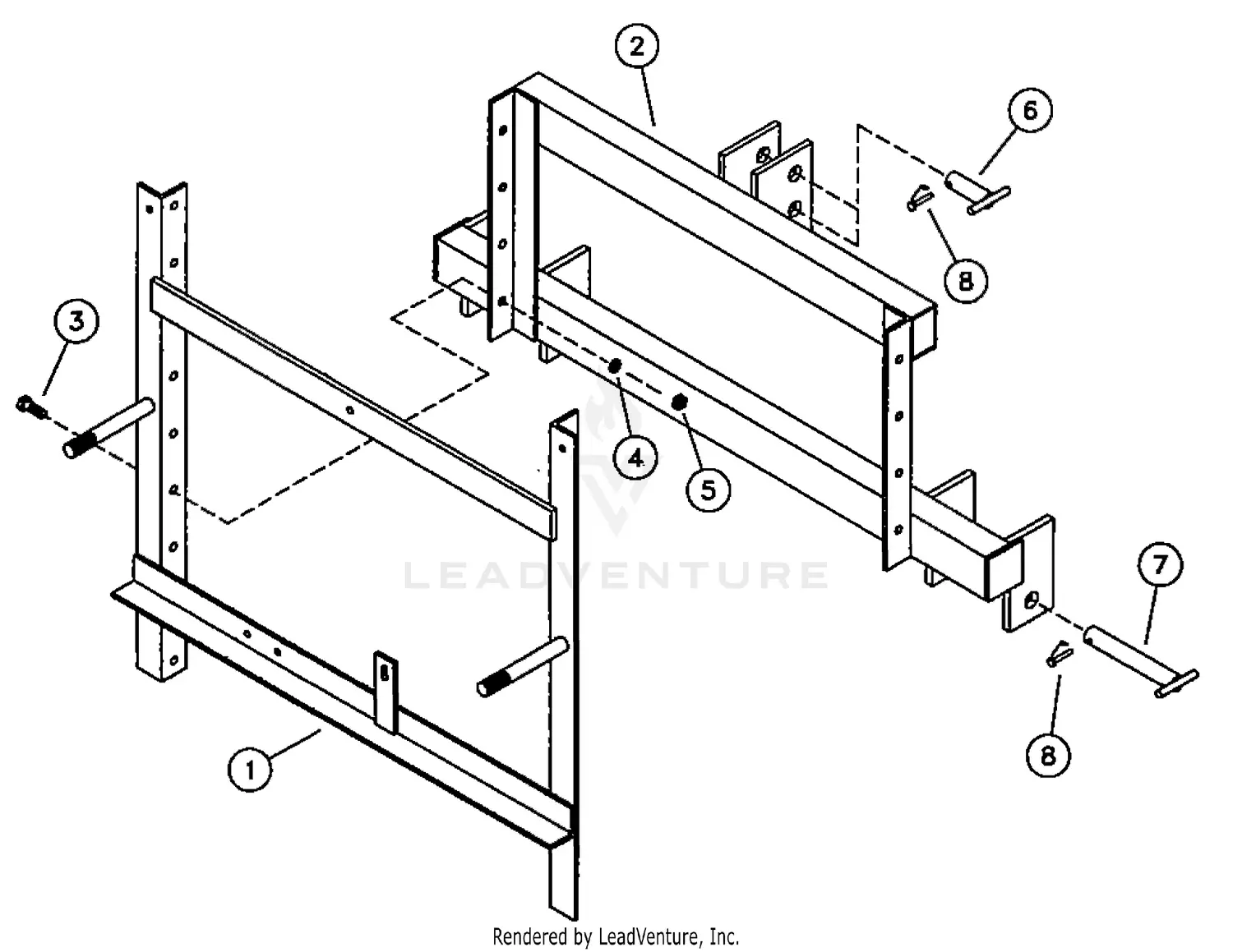 Unverferth 300 Gallon 3-Point Sprayer S/N D46140100 & Up Parts Diagrams