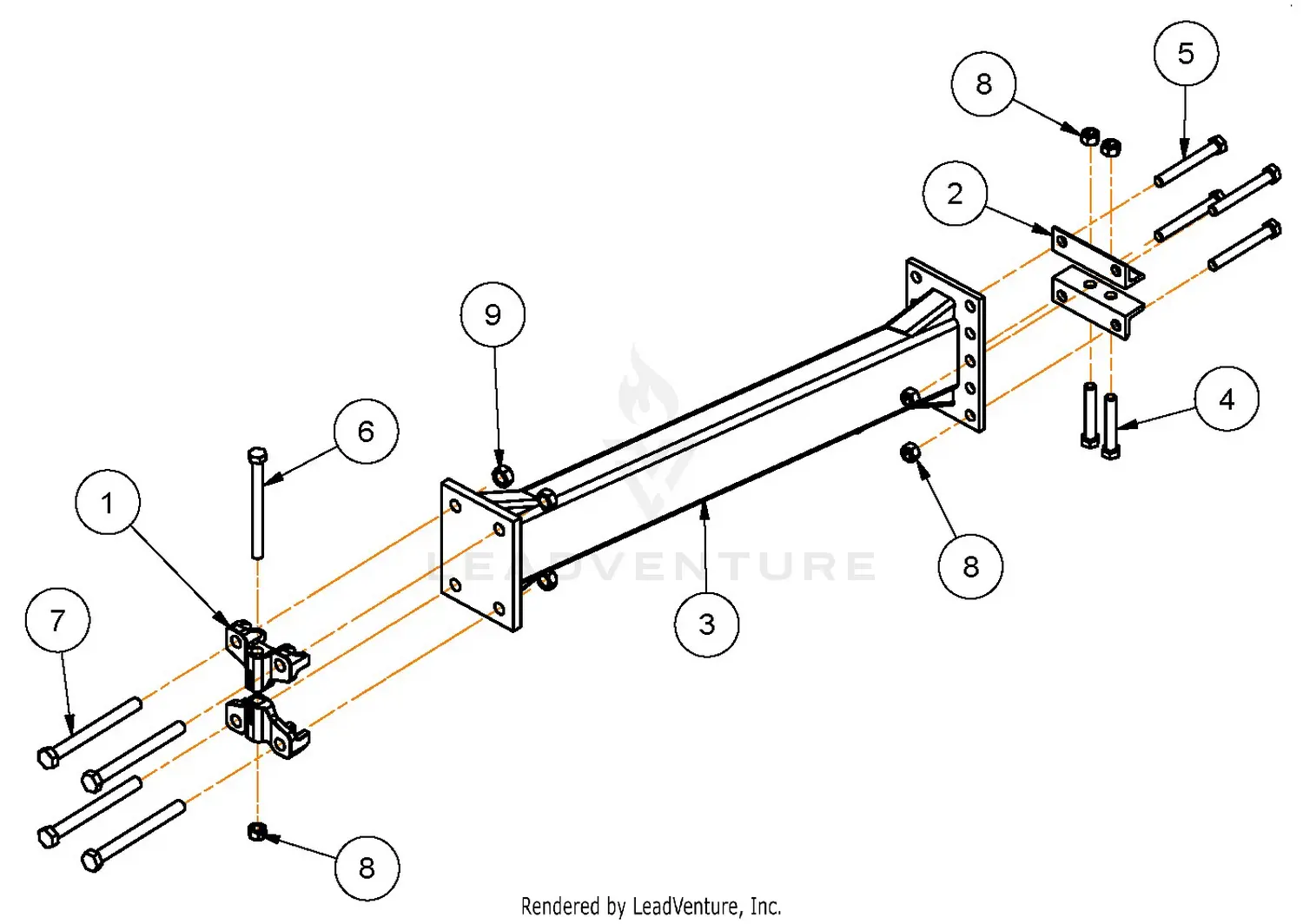 Unverferth 75 Rolling Leveler S/N A53940100 & Up Parts Diagrams