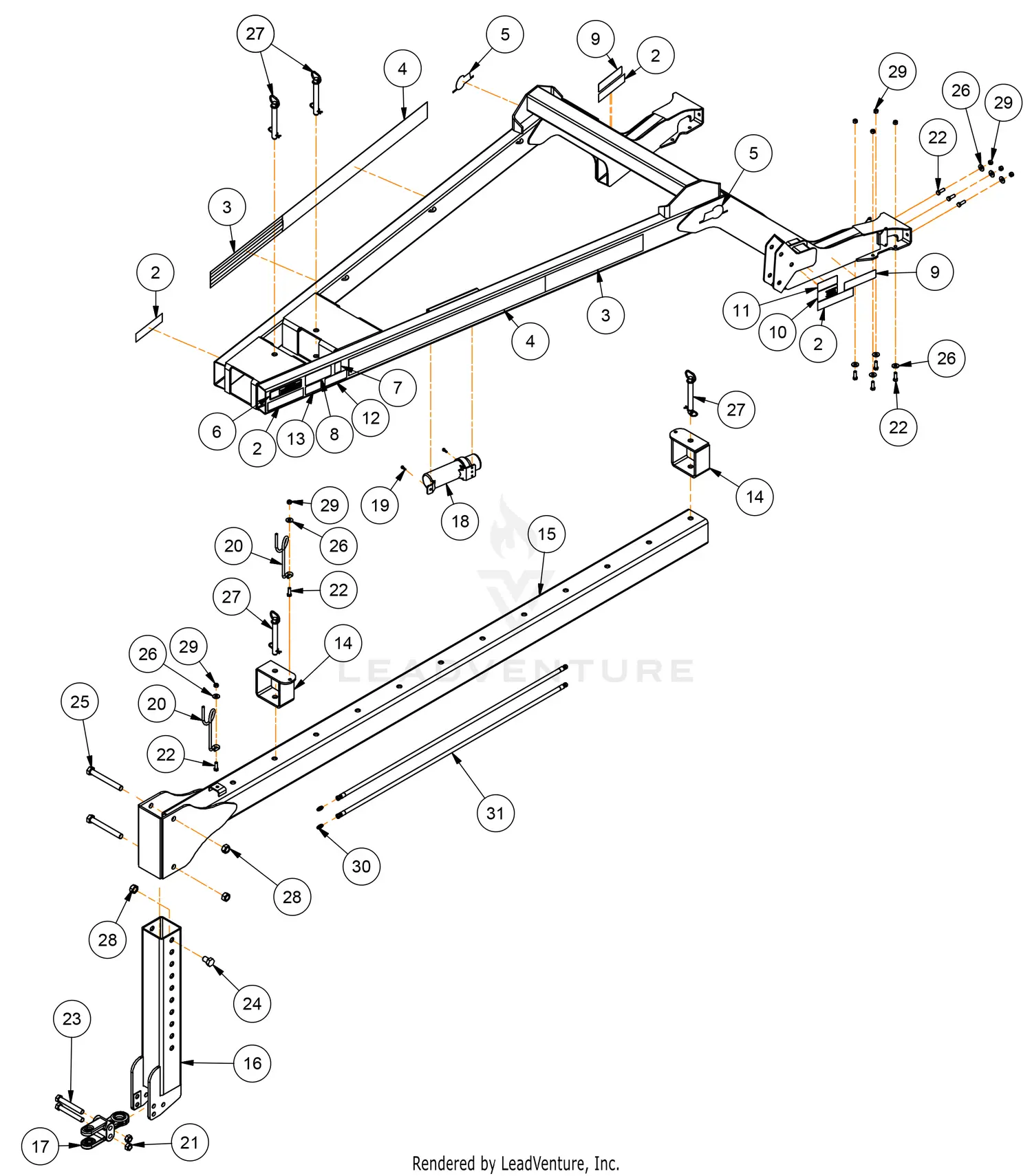 Unverferth Rolling Harrow 1245 Cross-Fold Soil Conditioner 32-40' S/N ...