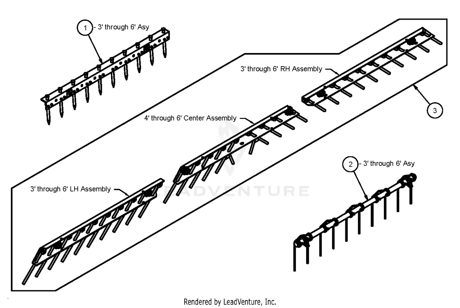 Unverferth Single Rolling Harrow Attachment with Leveler Bar (Units ...