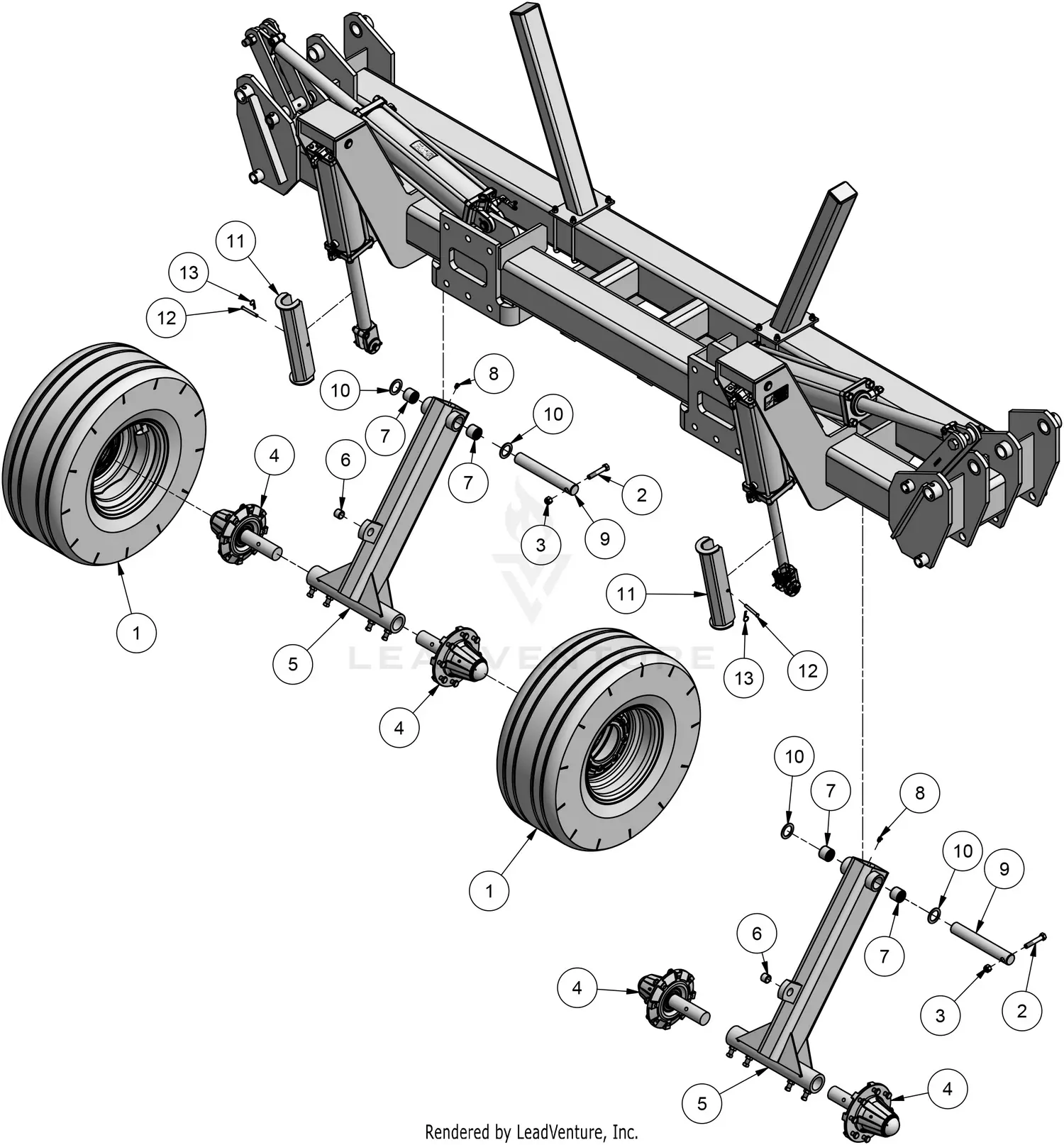 Unverferth SubTiller 4 3-Point & Pull-Type Rigid & Folding Frames ...