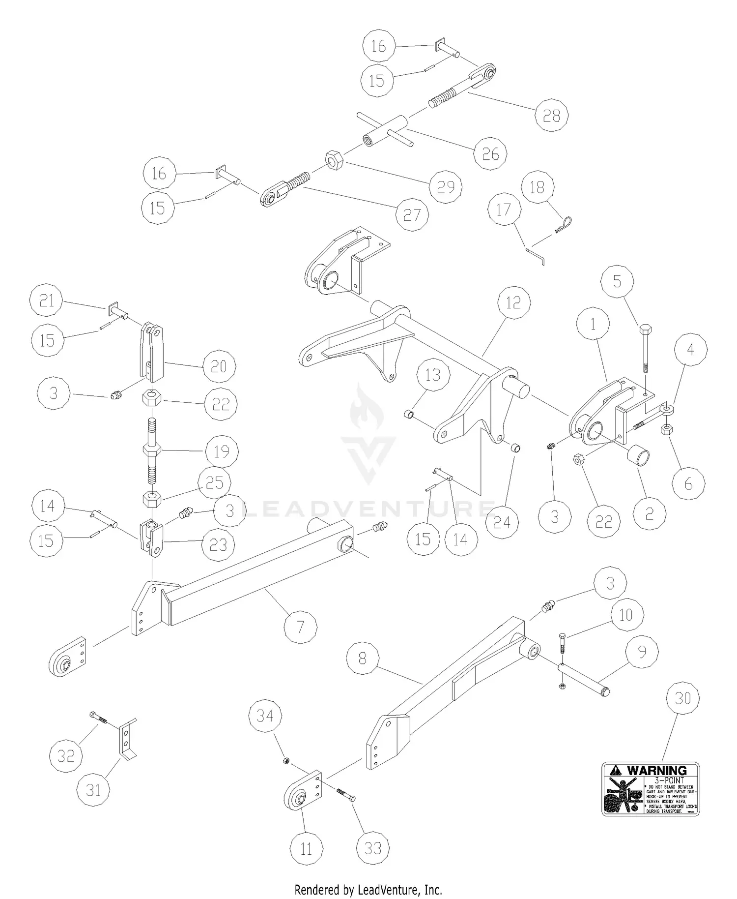Unverferth Zone Till Cart 8 Row S/N 1300 - B17220099 Parts Diagrams