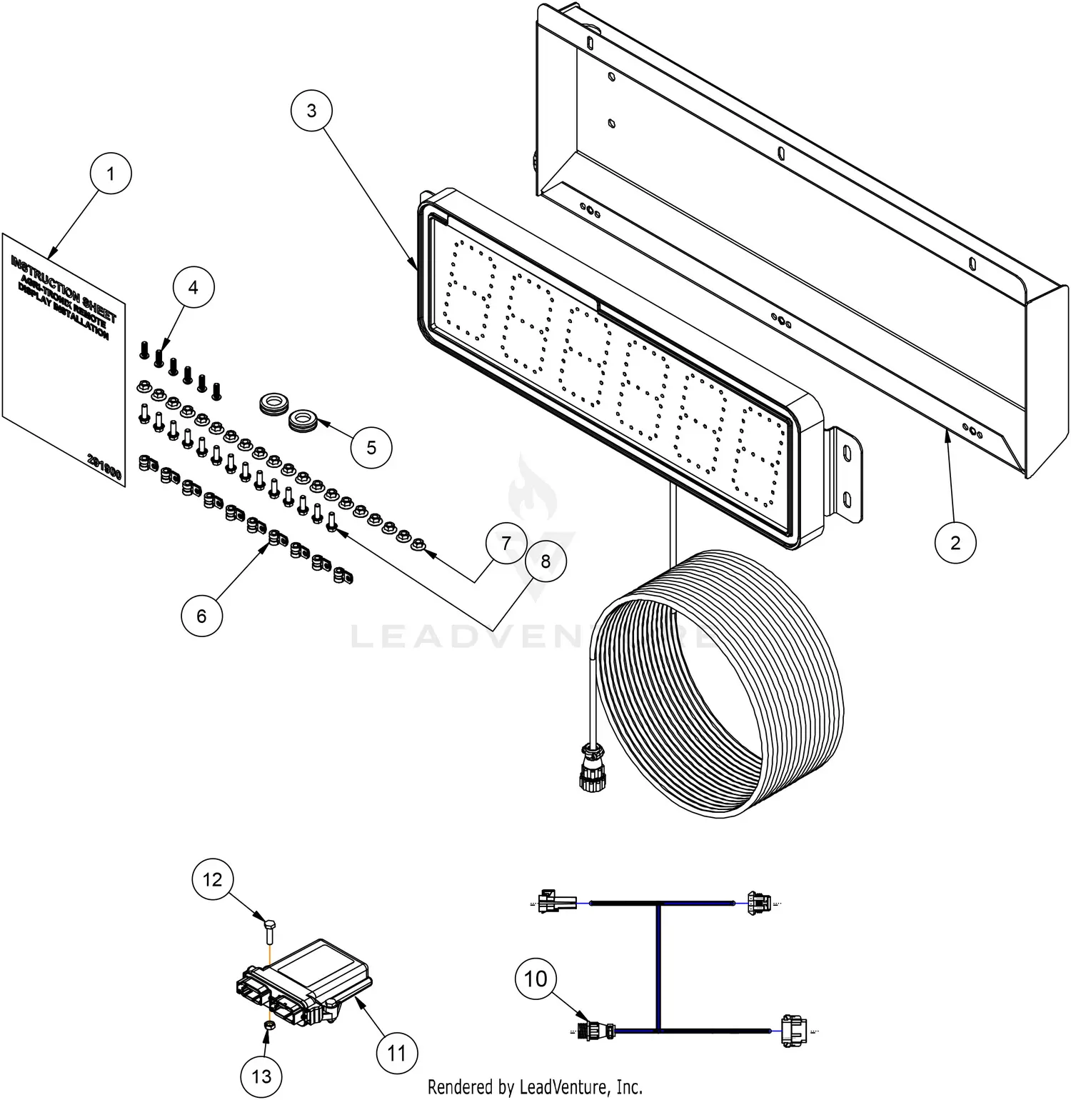 Unverferth UHarvest Pro Recessed Mount Remote Display Kit For Grain ...