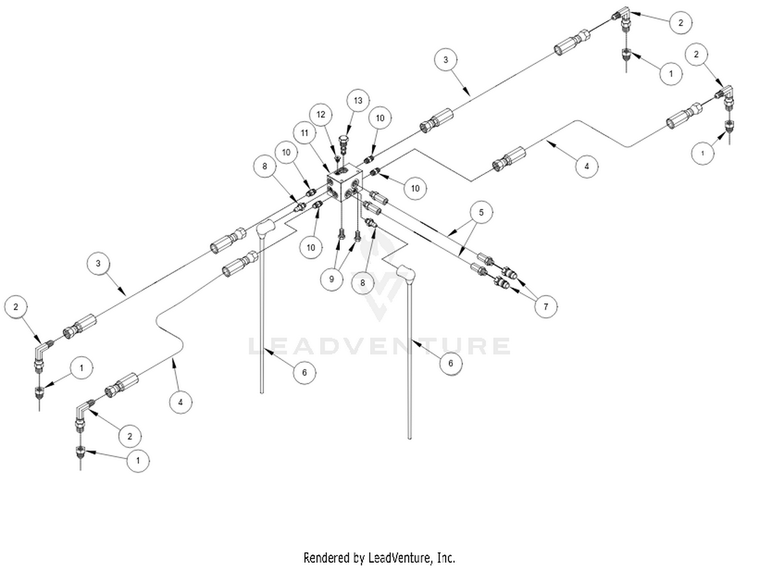 Unverferth Hydraulic Hose Layout Parts Diagrams
