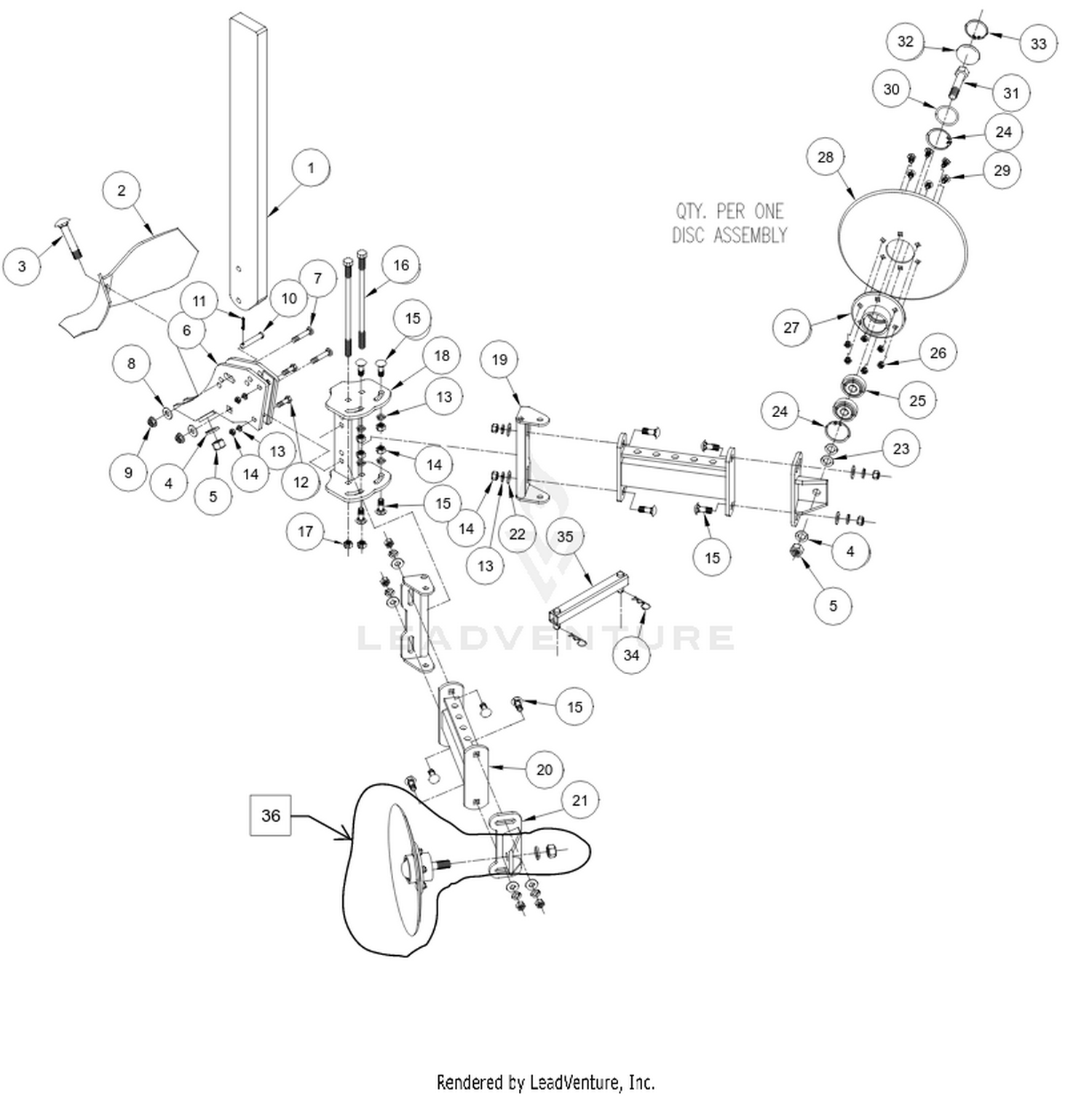Unverferth Lister Assembly Parts Diagrams