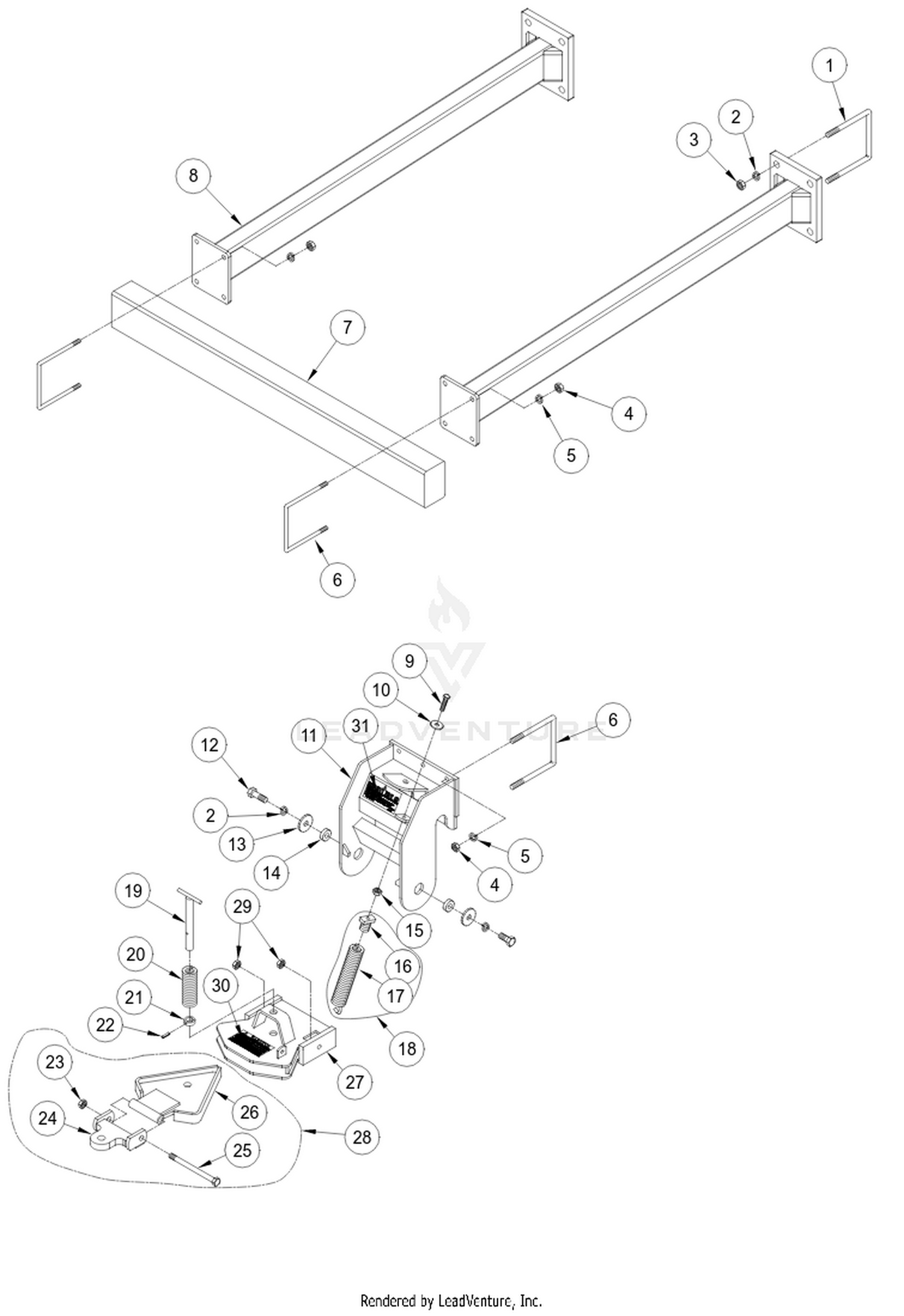 Unverferth NT105 Parts Diagrams