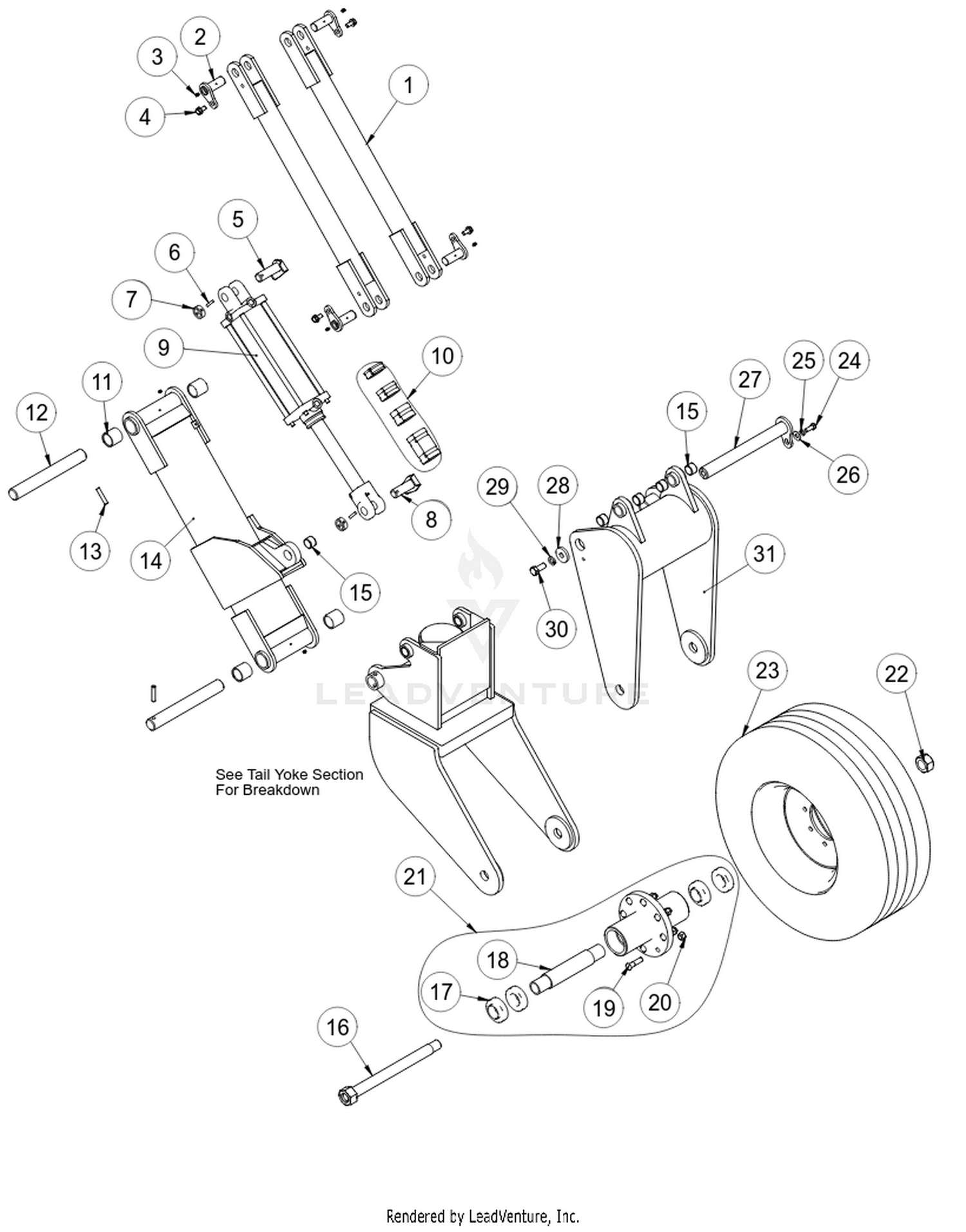 Unverferth Linkage and Wheel Assemblies_747, 777 & 787 Heavy Duty Lift ...