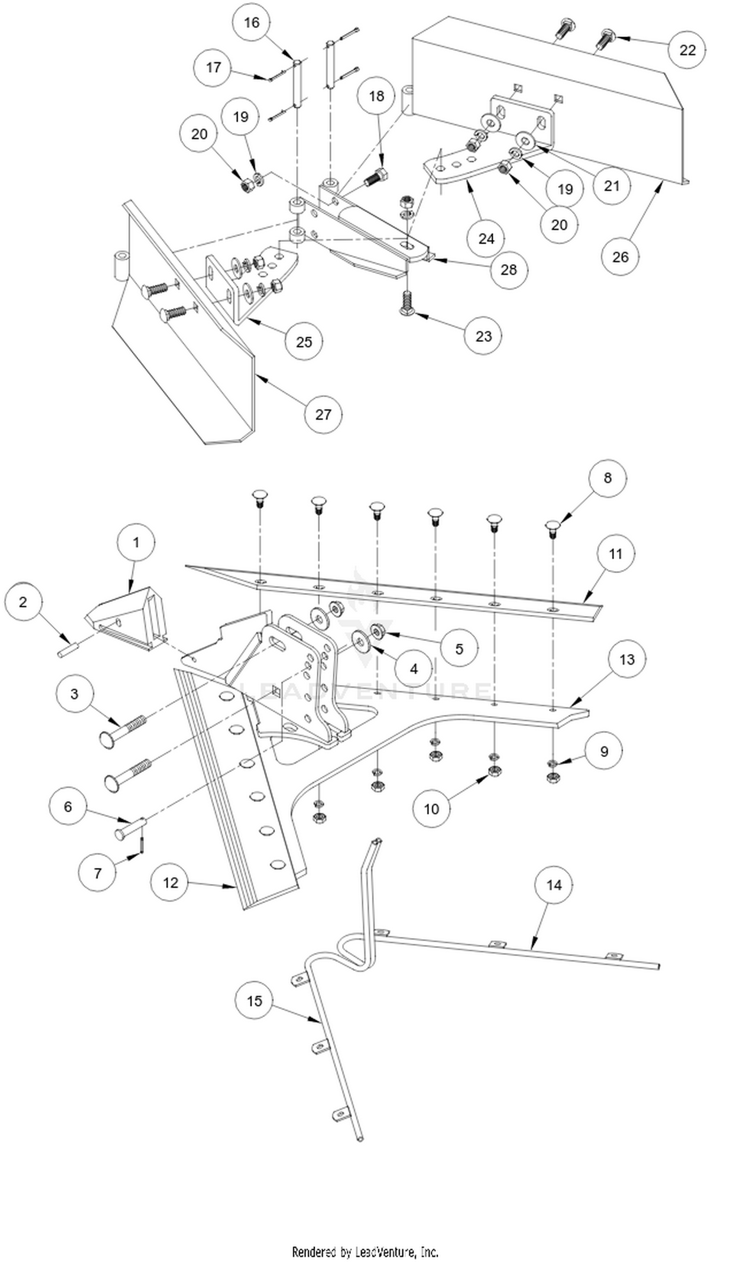 Unverferth Sweep Assembly Parts Diagrams