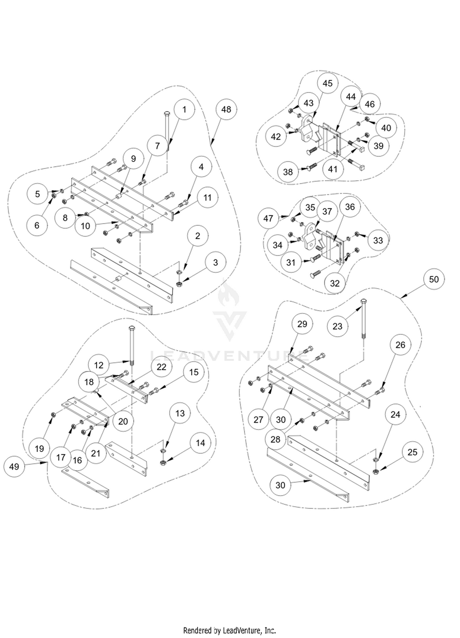 Unverferth Typical Assembly_Universal Ripper_CE_446 Parts Diagrams
