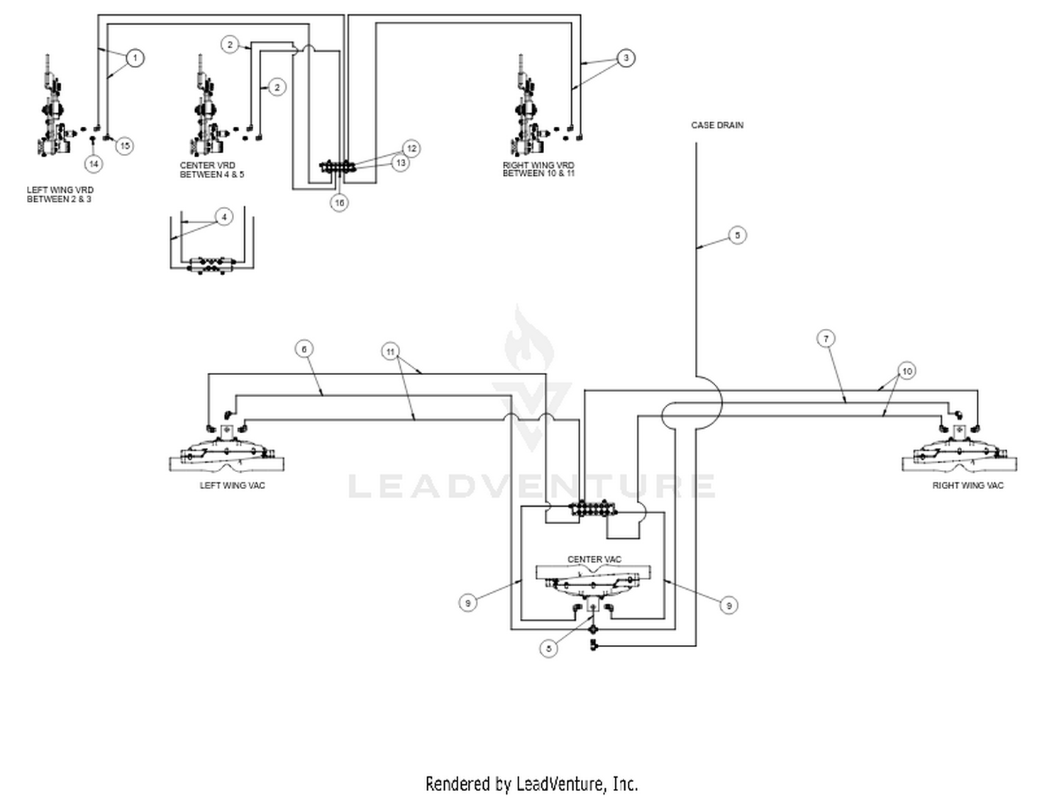 Unverferth VRD and Fan Hydrualics Parts Diagrams
