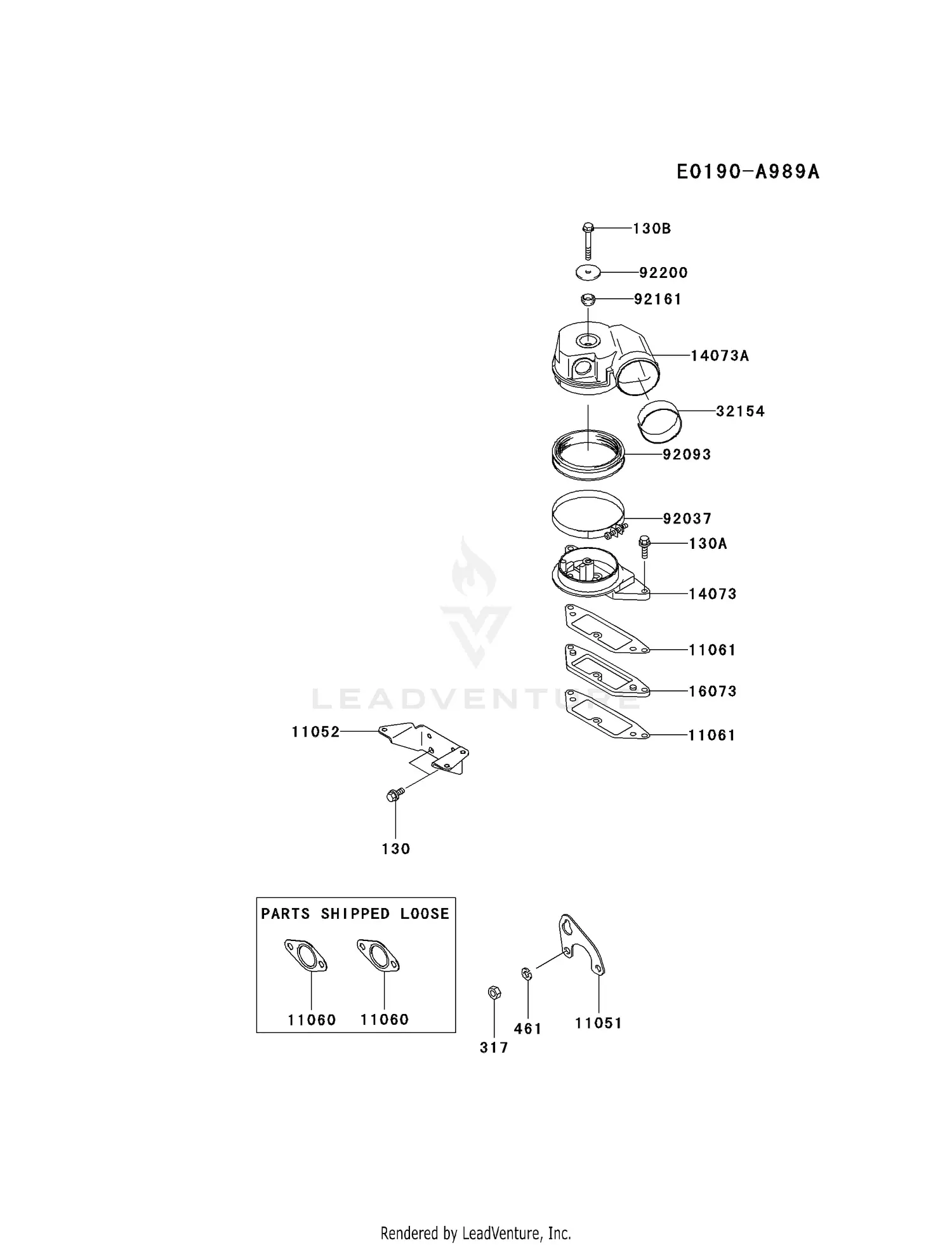 Kawasaki FD791D-AS07 4 Stroke Engine FD791D Parts Diagrams