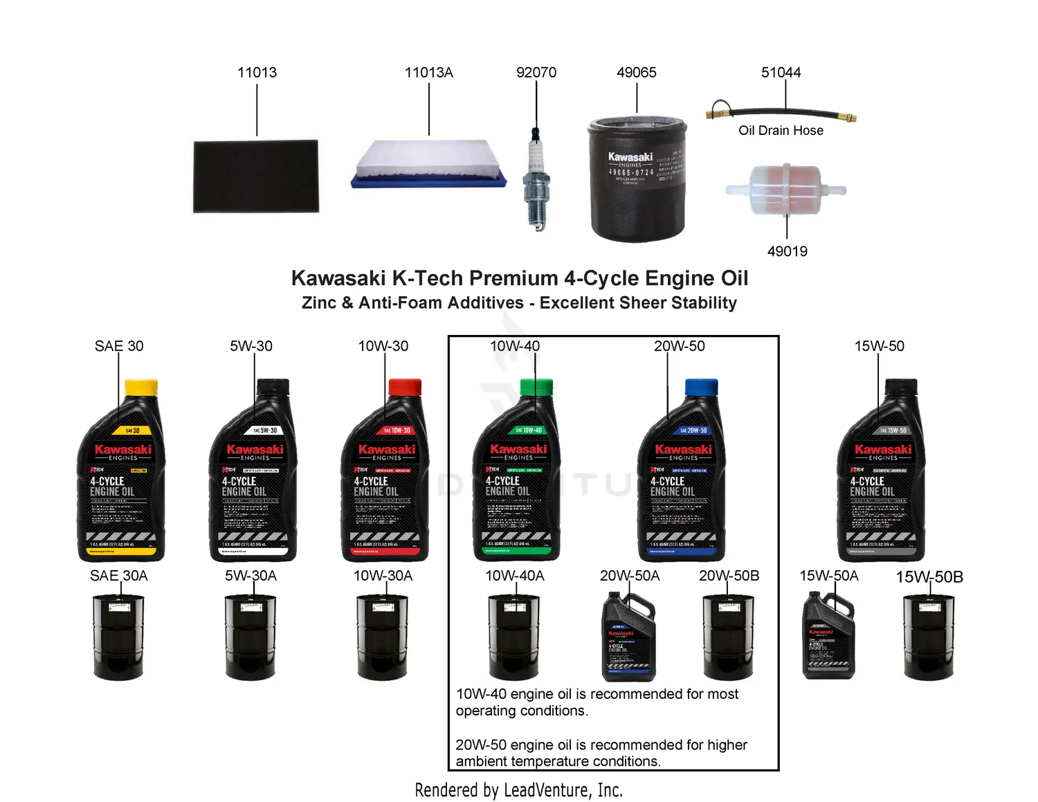 Kawasaki FH381V-BS12 4 Stroke Engine FH381V Parts Diagrams