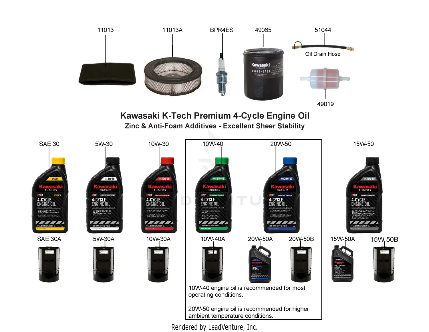 Kawasaki FH601D-ES01 4 Stroke Engine FH601D Parts Diagrams