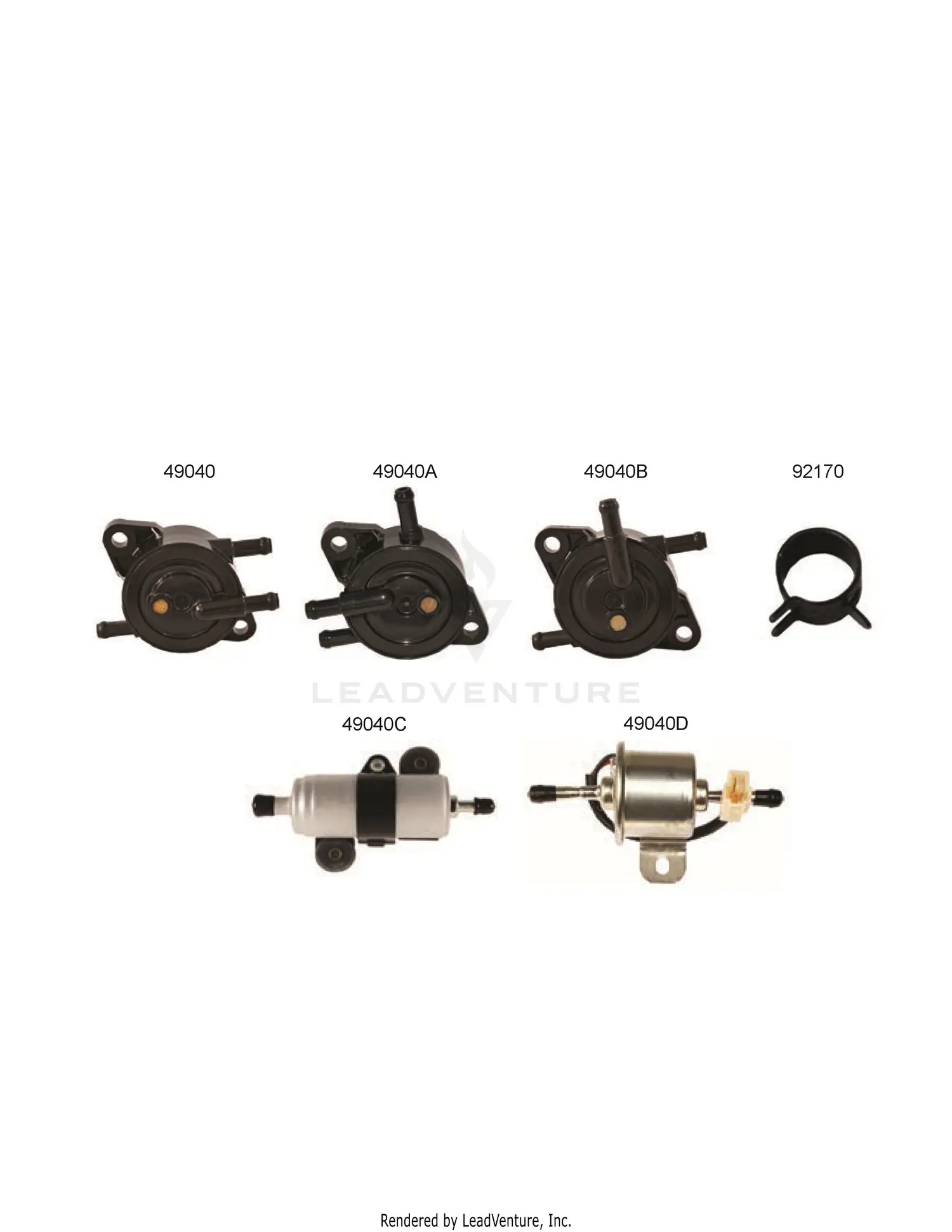 Kawasaki FUEL PUMPS Parts Diagrams