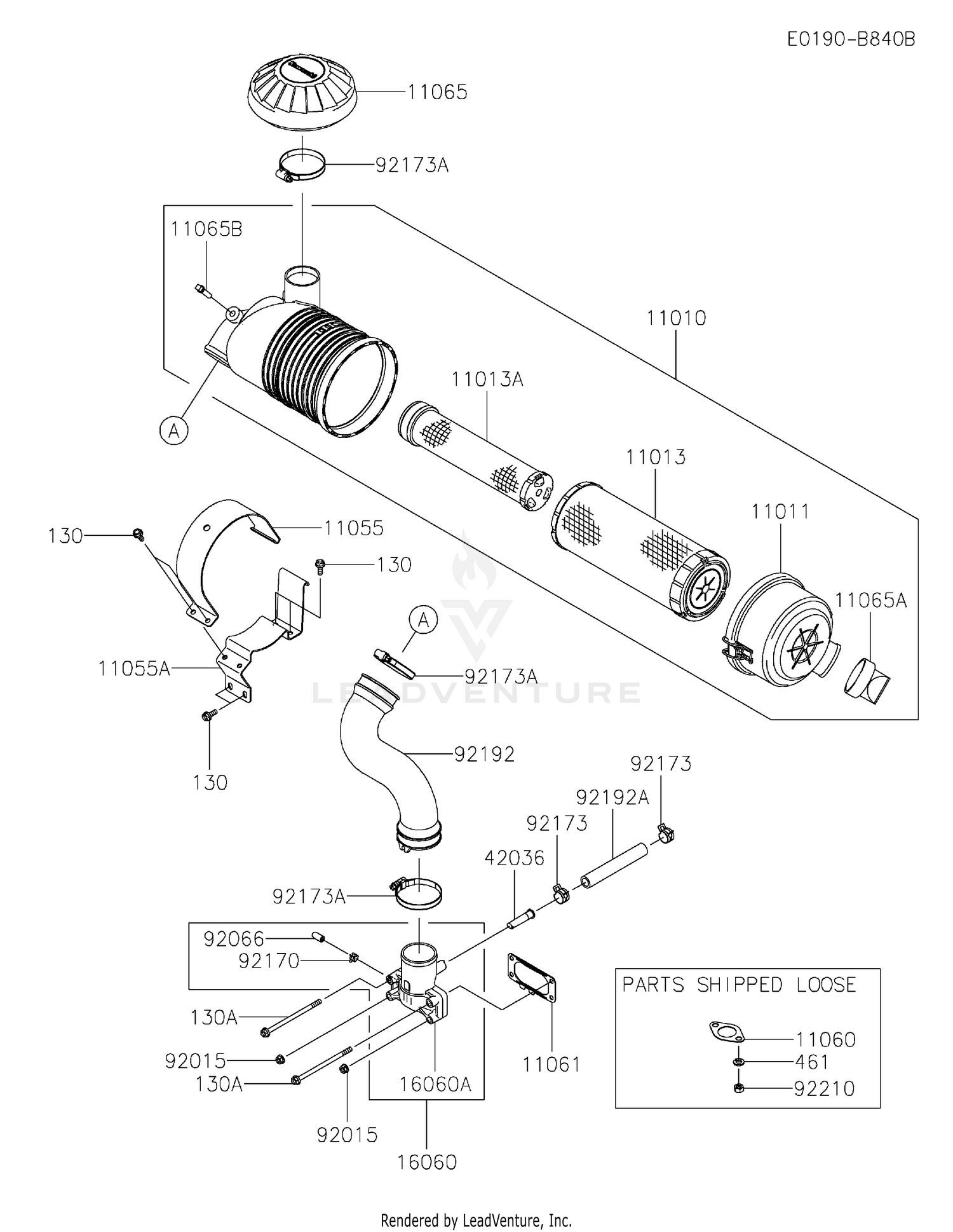 Kawasaki FX691V-CS25 4 Stroke Engine FX691V Parts Diagrams