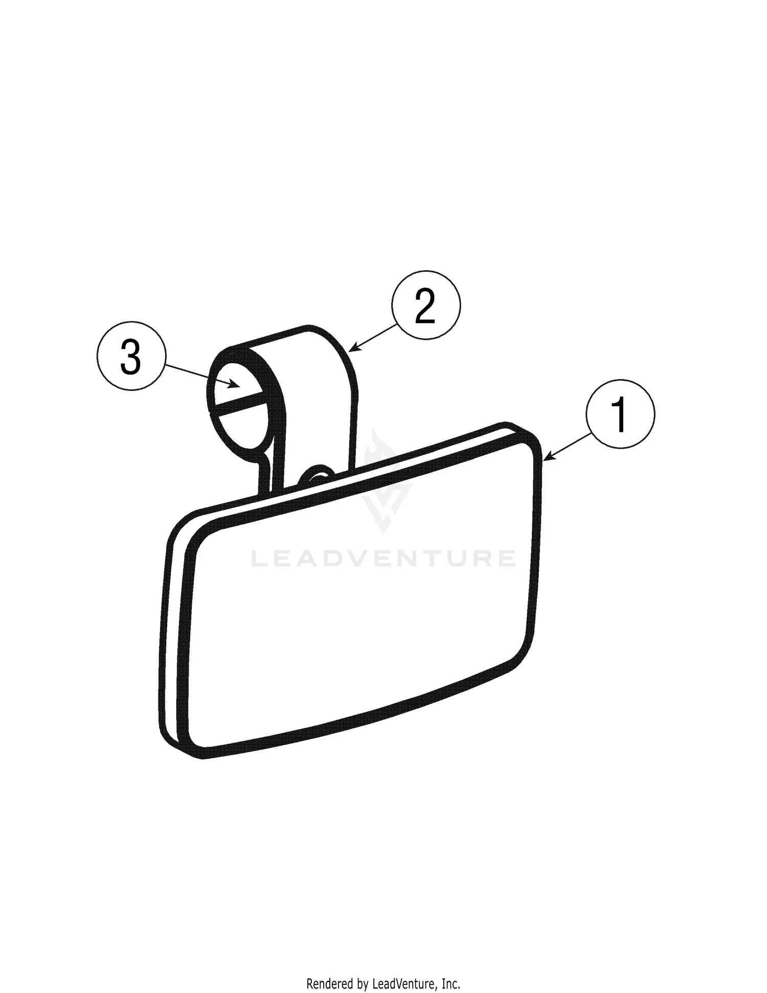 Cub Cadet 203 Rear View Mirror (39A-203-100) Parts Diagrams