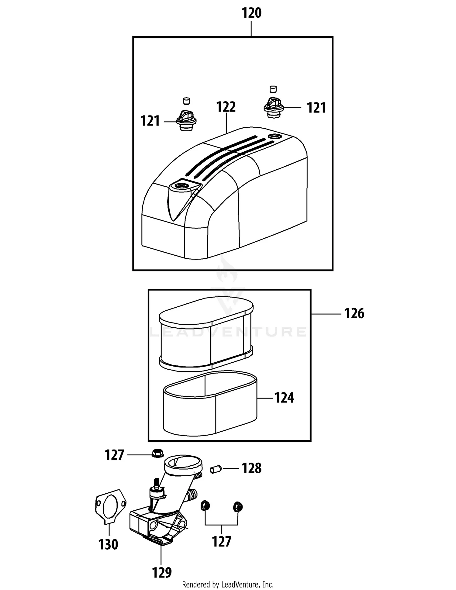 Cub Cadet 4P90JU Engine Parts Diagrams