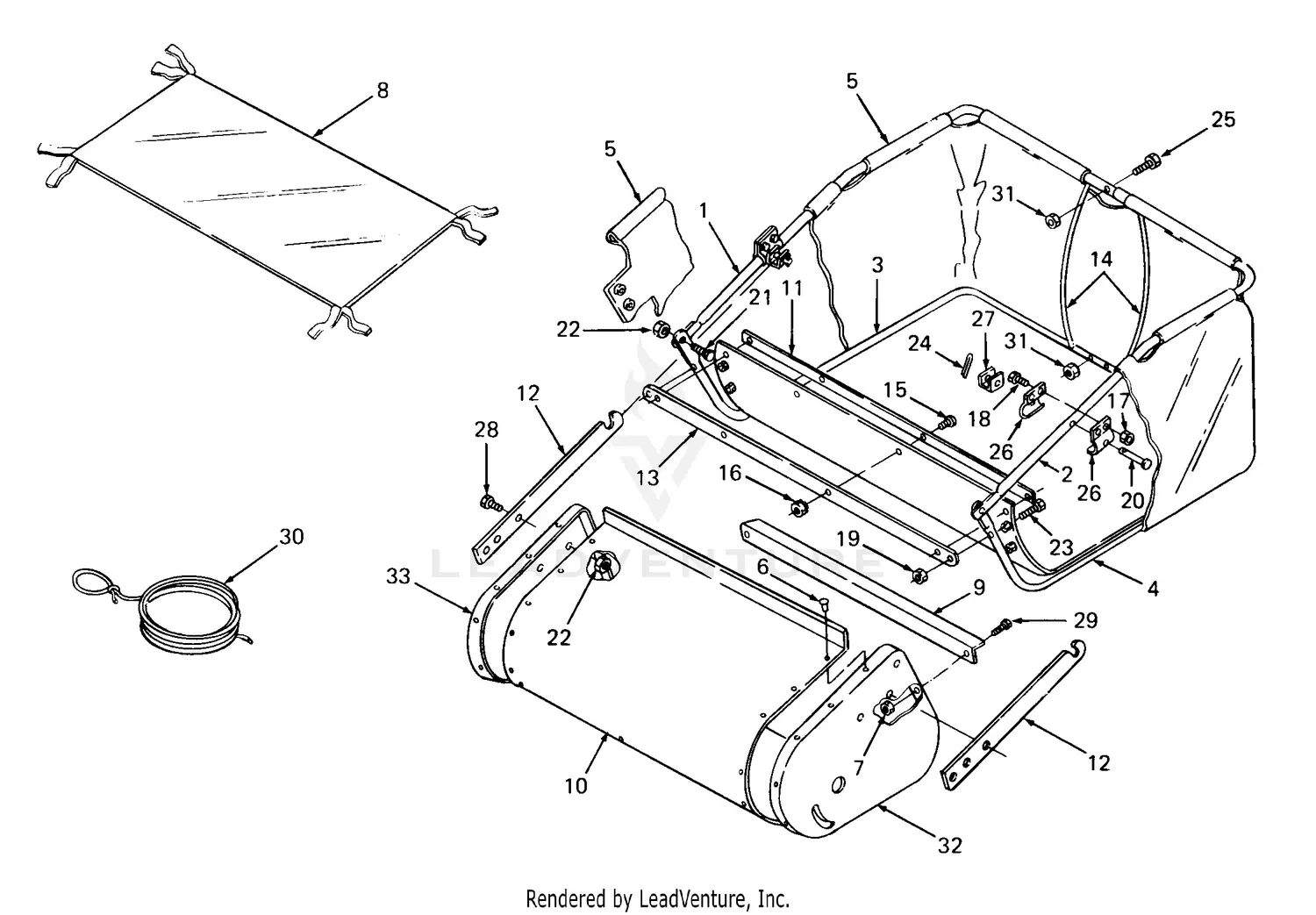 Cub Cadet 122 Parts Diagrams