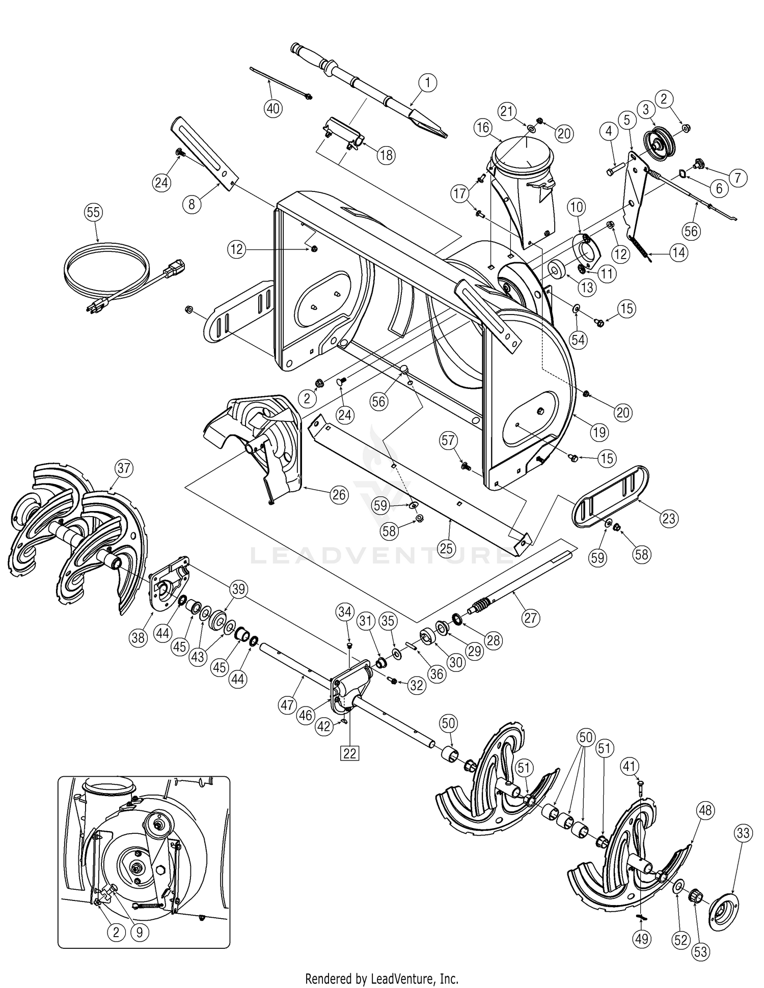 Cub Cadet 528SWE 31AH5LKG710 (HM 2005-2) 31AH5LKG710 (2005-2) Parts ...