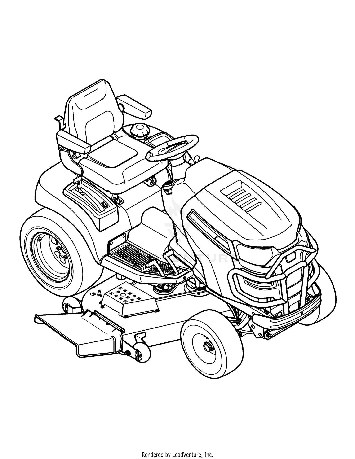 Cub Cadet GTX2000 Tractor (2012) 14W-3FM-010 (2012) 14W-3FM-210 (2012 ...