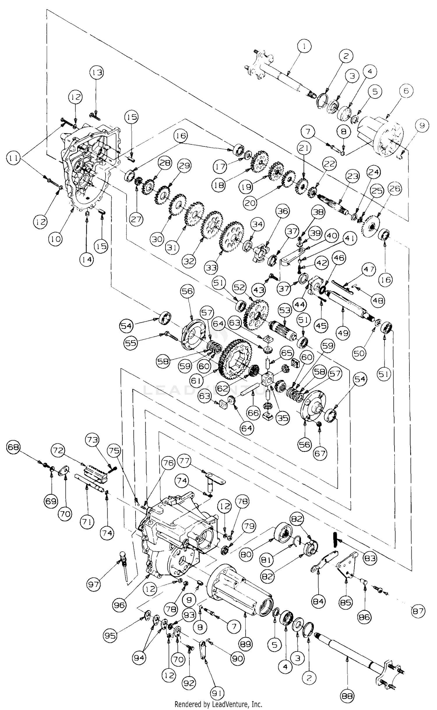 Cub Cadet 2160 Tractor S/N 239,001 - 326,005 134-266-100 135-266-100 ...