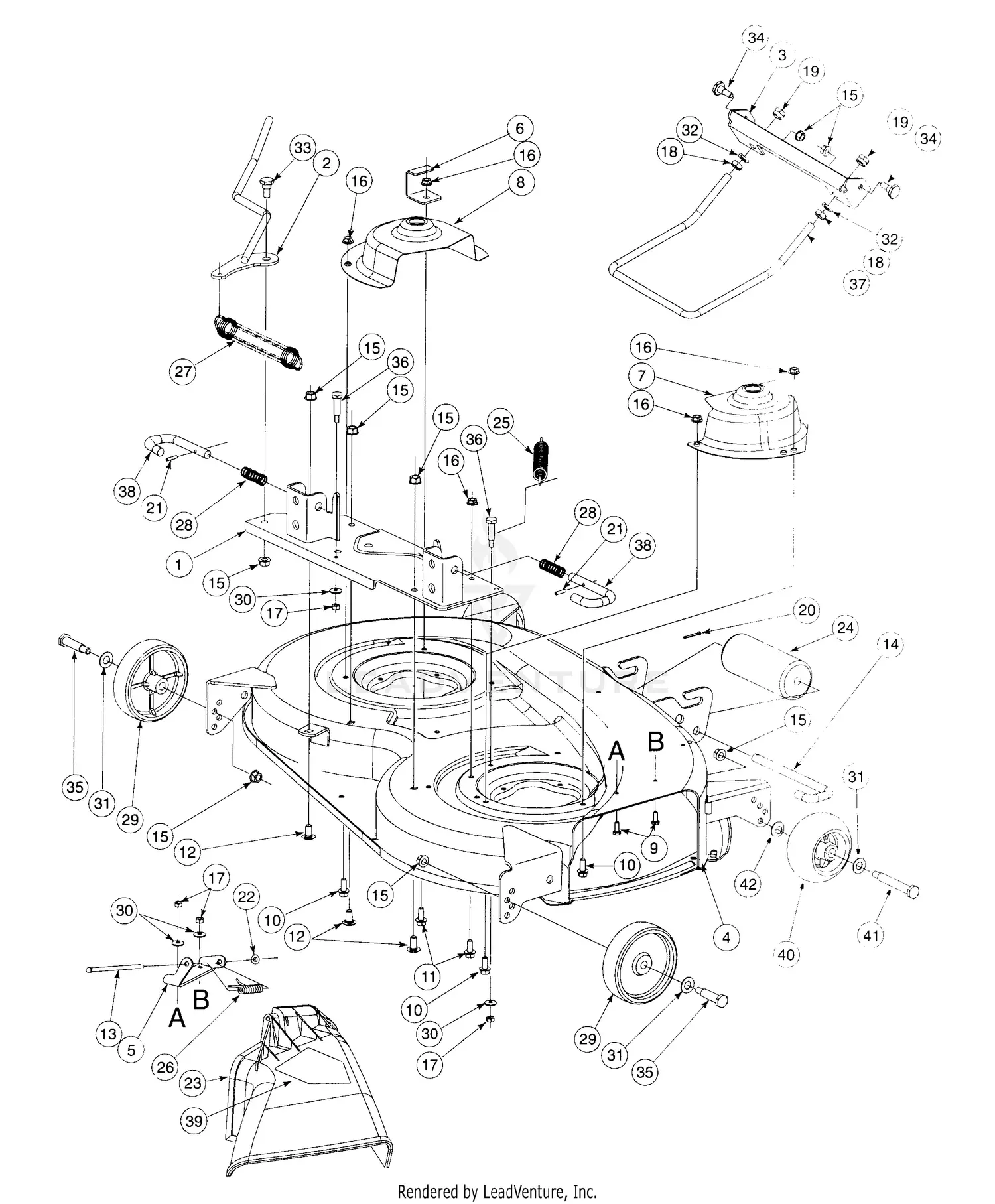 Cub Cadet 2164 Tractor 13A-264G100 Parts Diagrams