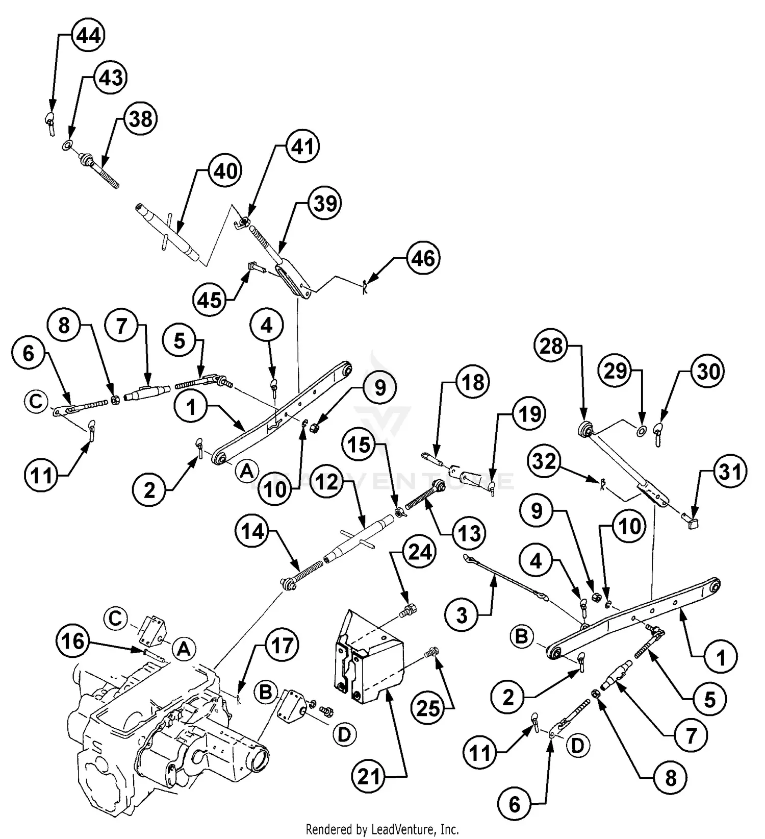 Cub Cadet 7360SS Tractor 54A-458D100 590-603-100 (Tractor) Parts Diagrams
