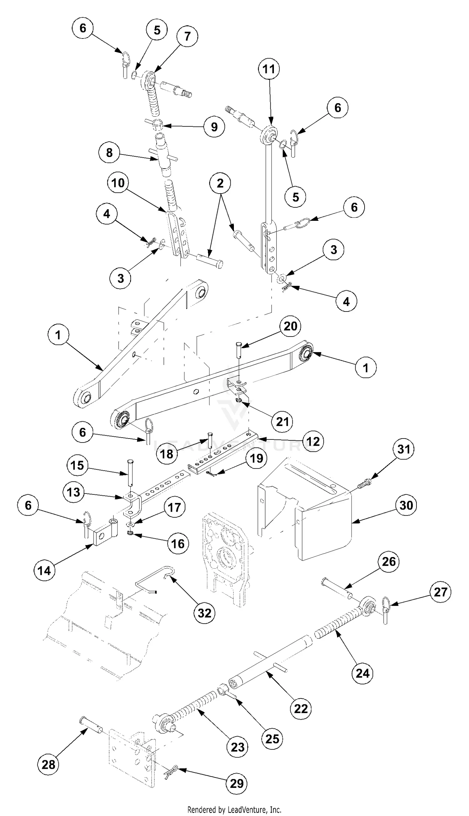 Cub Cadet 7530 Tractor 54AF45F-710 54AH45F-710 54AN45F-710 Parts Diagrams