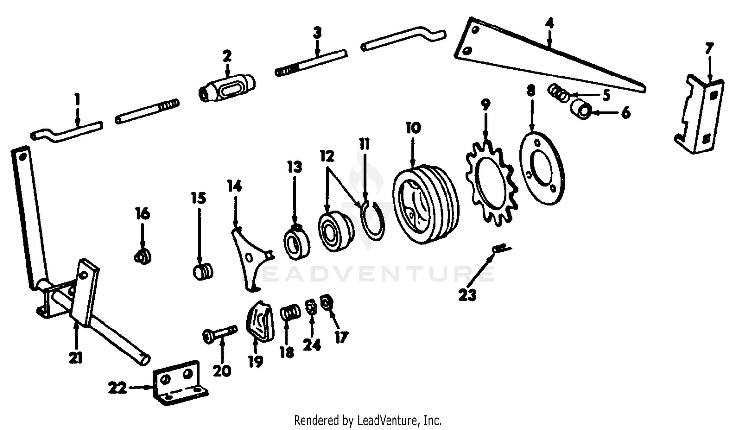 Cub Cadet 48" 3 Spindle Deck Parts Diagrams
