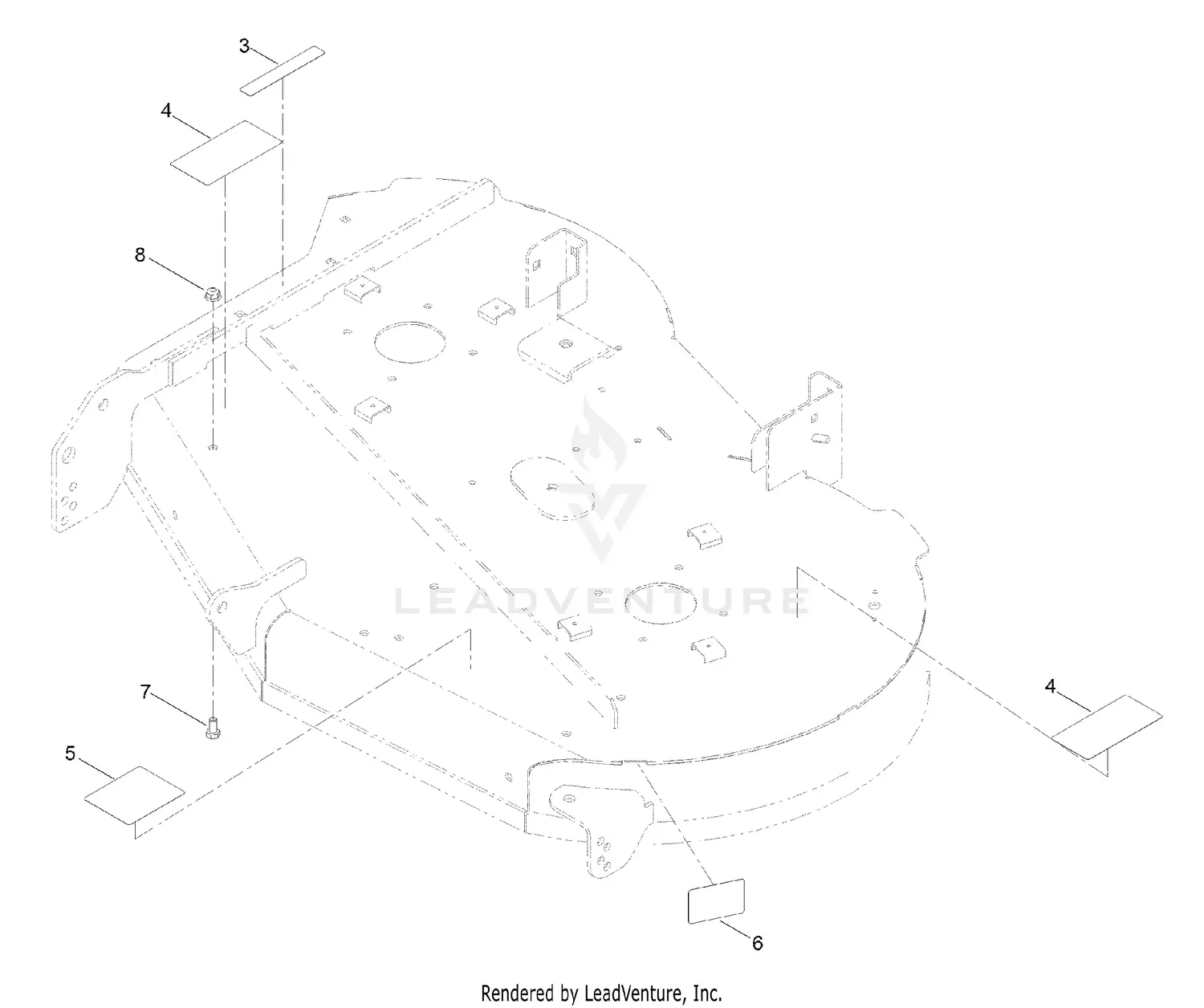 eXmark QZE708GEM42200 S/N 402,082,300 and Up Parts Diagrams