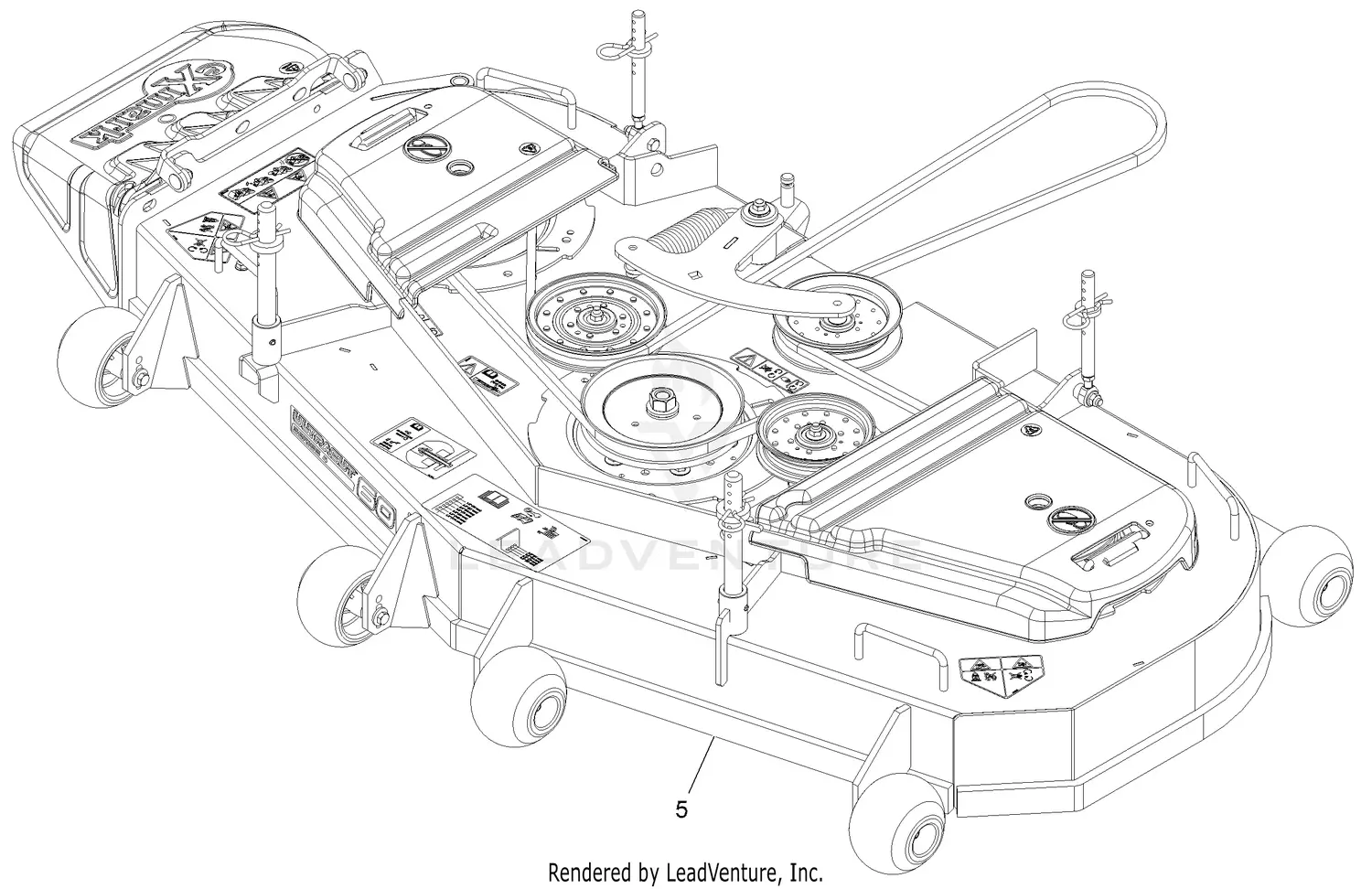 eXmark TTX650EKC60400 S/N 316,000,000 & Up Parts Diagrams