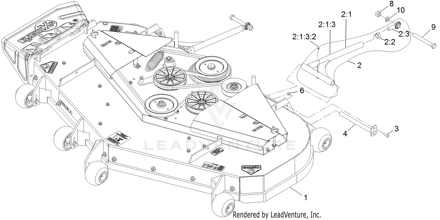 eXmark LZDS902K605 S/N 313,000,000 & Up Parts Diagrams