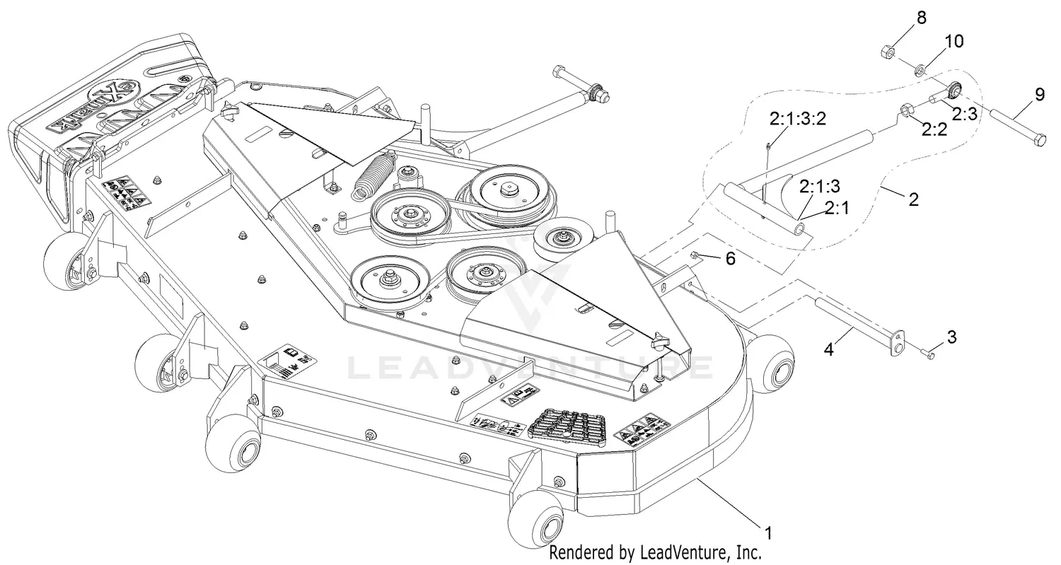 eXmark LZS902DKU605A1 S/N 400,000,000 and Up Parts Diagrams