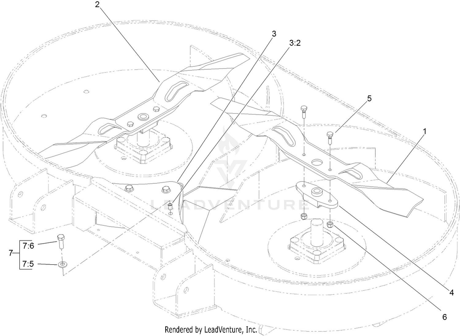 eXmark 48in Mulch Kit, Dedicated-Bagging Riding Mower Model No. 130 ...